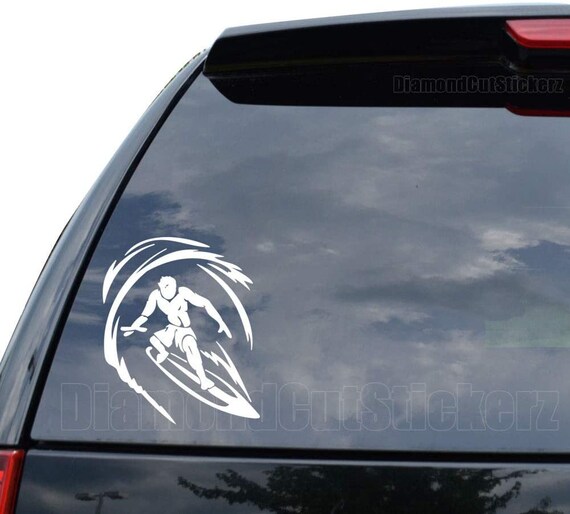 Surfing SURF Surfer Extreme Sports Decal Sticker Car Truck | Etsy