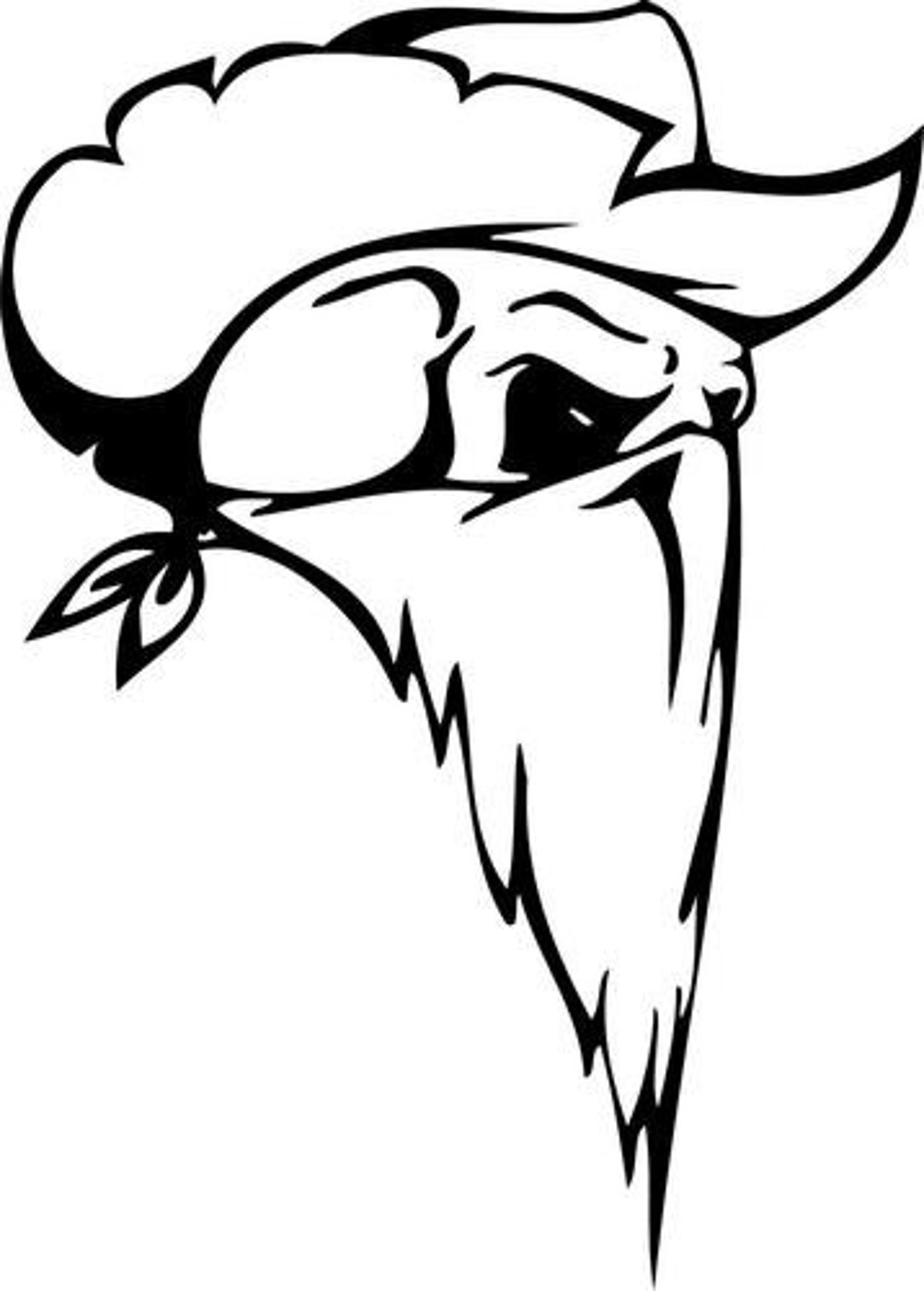 Bandit Skull Car Truck Window Decor Vinyl Decal Sticker - Etsy