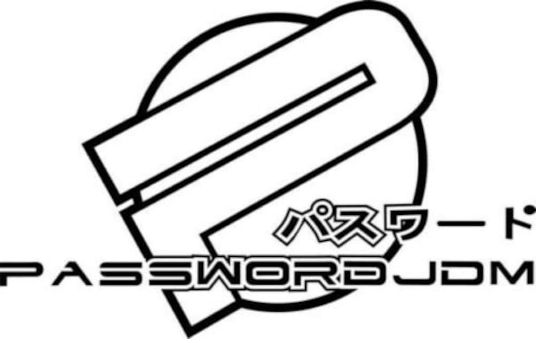 PASSWORD JDM Vinyl Decal Sticker Car Truck Vehicle Bumper Window Wall ...
