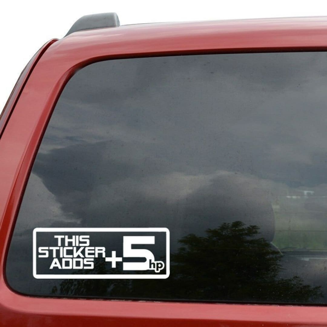 This Sticker Adds 5hp JDM Vinyl Decal Sticker Car Window Truck Decor - Etsy