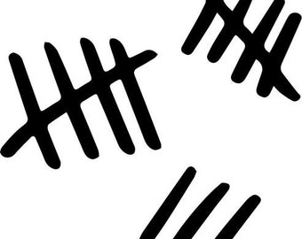 Tally Sticker - Etsy