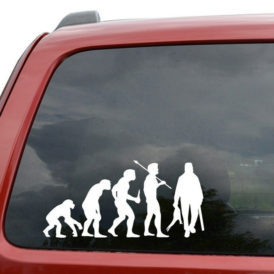 Evolution Duck Hunting Vinyl Decal Sticker Car Truck Vehicle Bumper ...