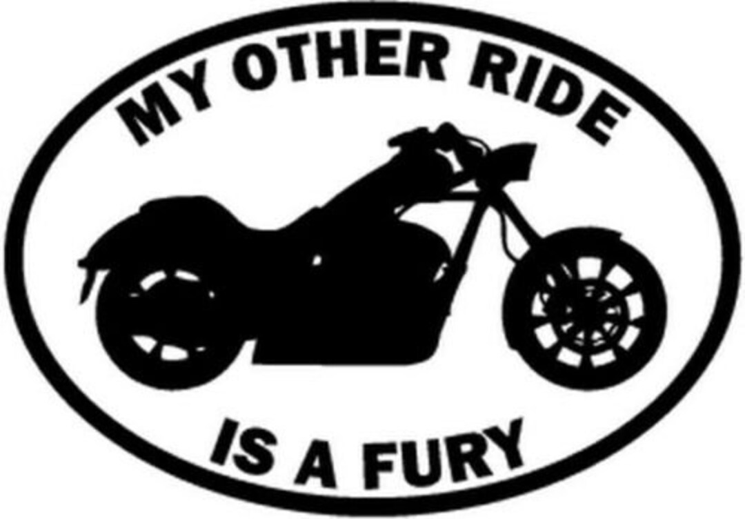 RIDE HOND Fury MOTORCYCLE Vinyl Decal Sticker - Etsy