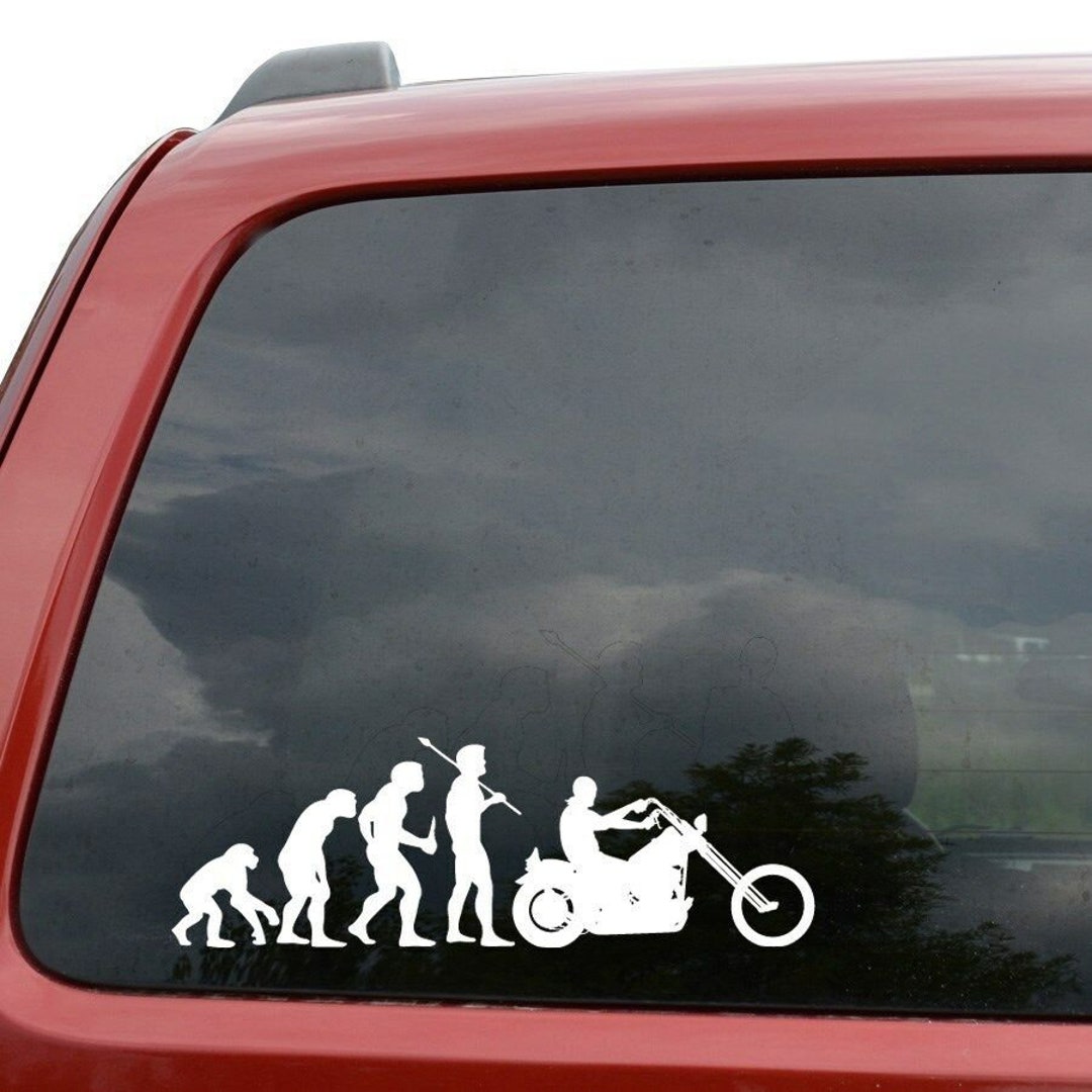 Evolution Chopper Motorcyle Vinyl Decal Sticker Car Truck Vehicle ...