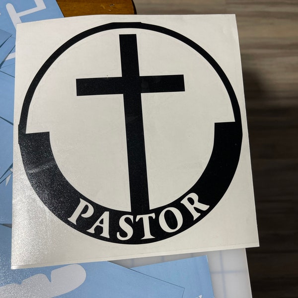 Pastor Car Decal - Etsy