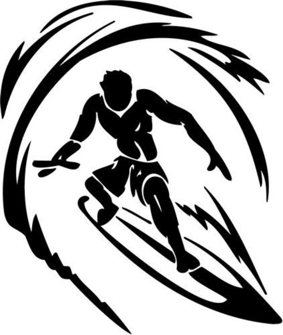 Sports_extreme_surfing Die Cut Vinyl Decal Sticker for Go - Etsy