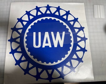 Corporatelogo_uaw_united_auto_workders Vinyl Decal Sticker Bumper Car ...
