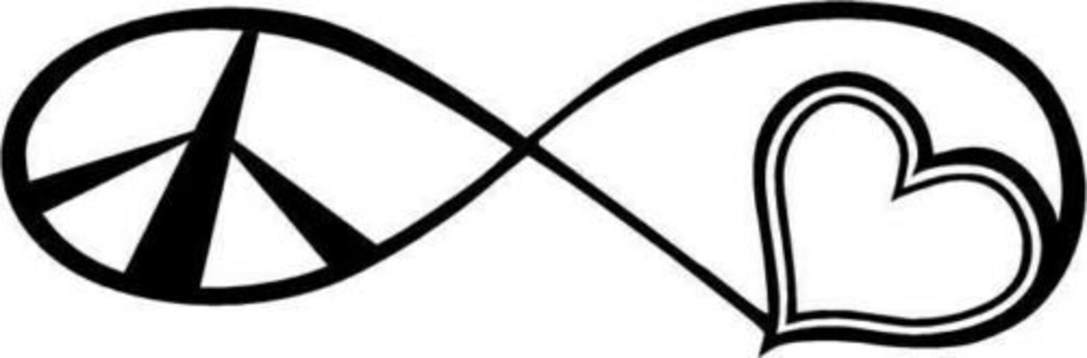 Infinity Peace Love for Car Window Truck Laptop Vinyl Decal Sticker - Etsy