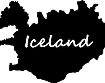 Iceland Car Decal - Etsy