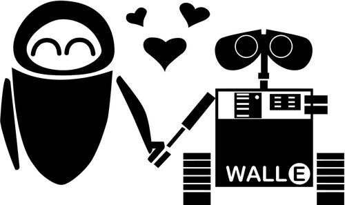 Movies Wall-e Eve Decal Sticker Car Truck Motorcycle Window iPad Laptop ...