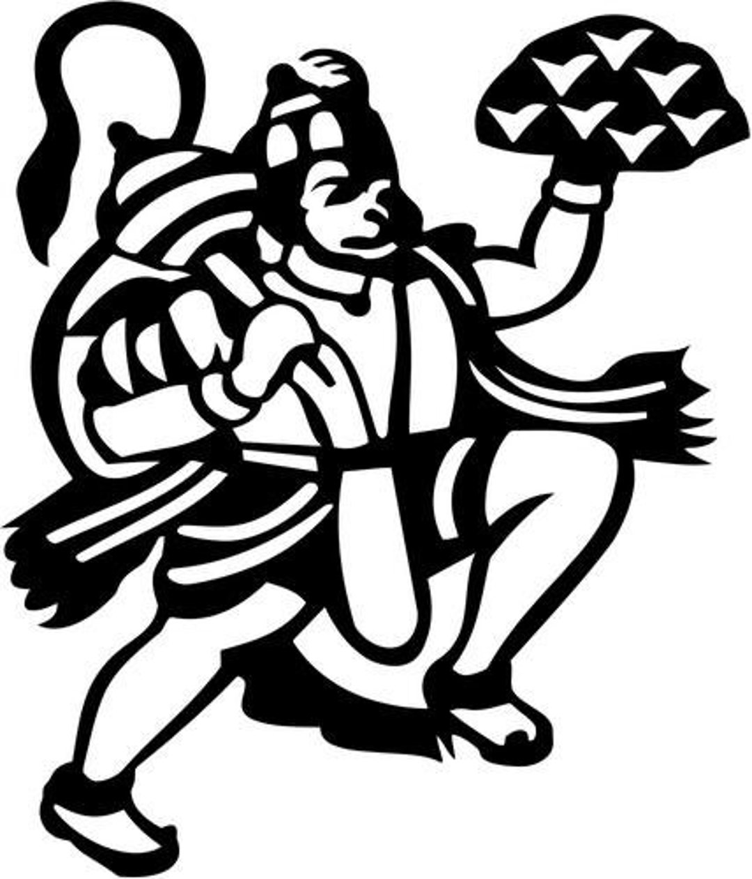 Symbolic Om Aum Jai Hanuman Decal Sticker Car Truck Motorcycle Window ...