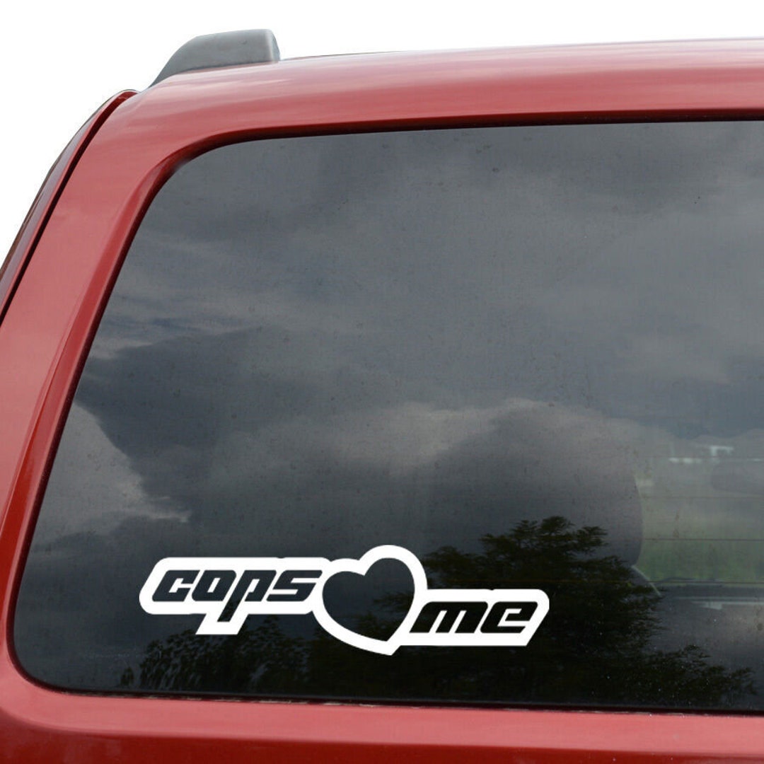 Cops Love Me JDM Car Window Decor Vinyl Decal Sticker - Etsy Italia