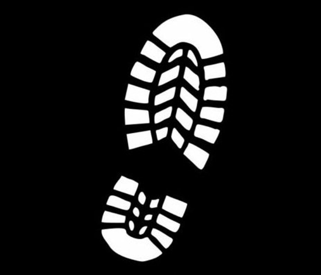 Boot Print Vinyl Decal Sticker Car Truck Vehicle Bumper Window Wall ...