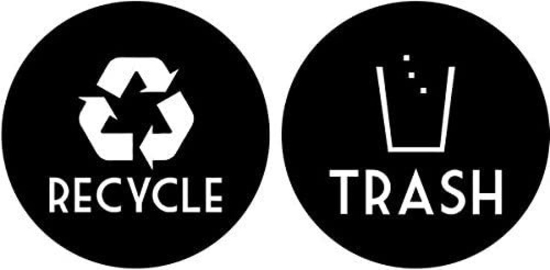 Recycle Bumper Sticker Vinyl Decal Trash Sticker Car Truck Vehicle ...