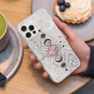 Moon Celestial Phone Case for iPhone 15, 14, 13, 12, 11, Samsung ...