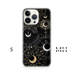 Moon Celestial Phone Case for iPhone 15, 14, 13, 12, 11, Samsung ...