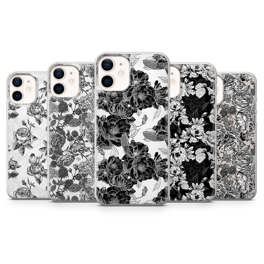 Black Roses Phone Case for iPhone 16, 15plus, 14, 13, 12, Samsung ...