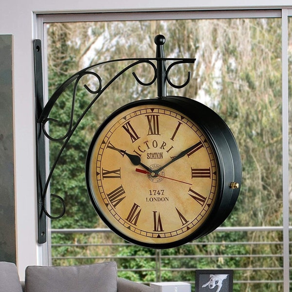 Double Sided Clock - Etsy