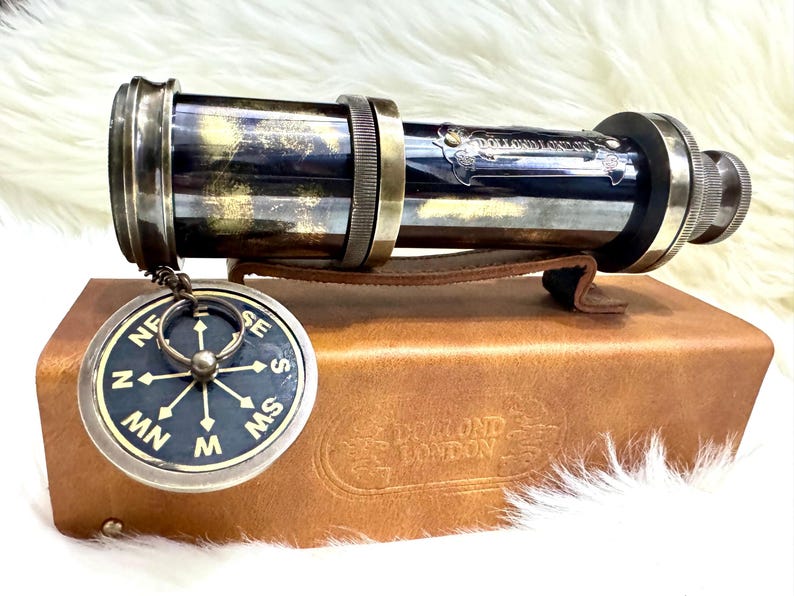 Personalized Working Telescope, Engraved Brass Spyglass, Custom ...