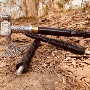 Victoria Axe Walking Stick Cane, Antique Walking Cane, Walking Stick ...