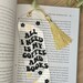 Acrylic Bookmark, Trendy Bookmark, Book Lover, Reading Gift, Bookmark ...