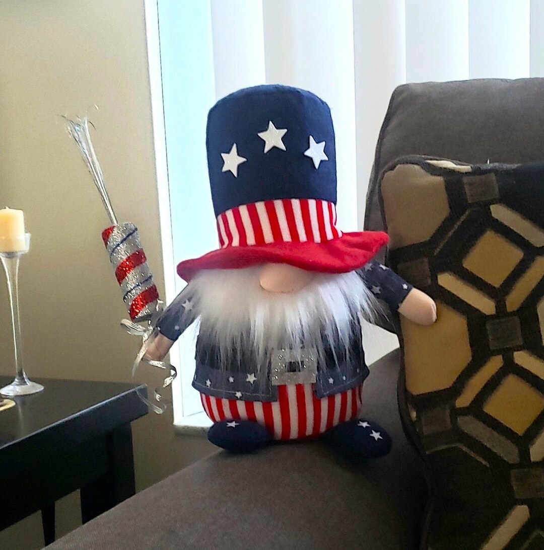 Patriotic Firecracker Gnome/gnome Plush - Etsy