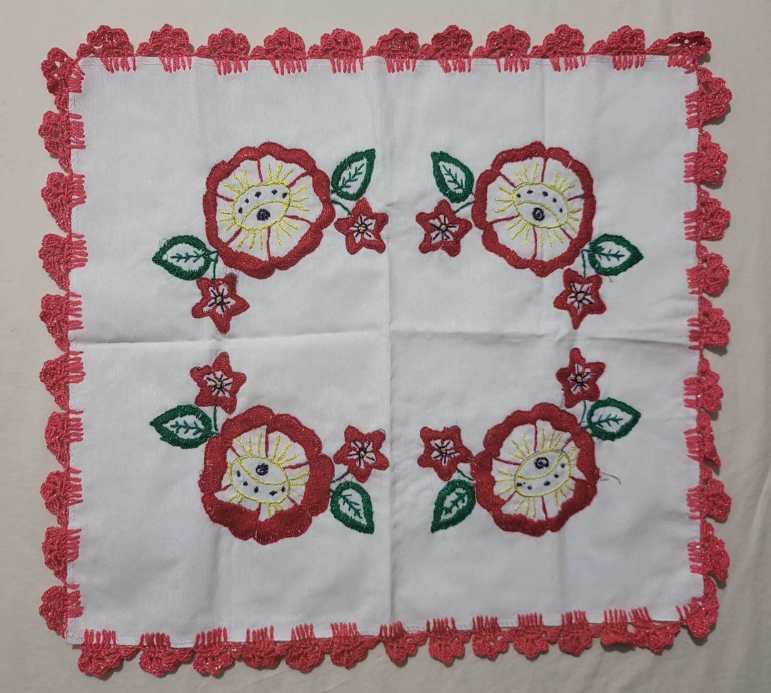 Authentic Mexican Handmade Embroidered Napkins - Etsy
