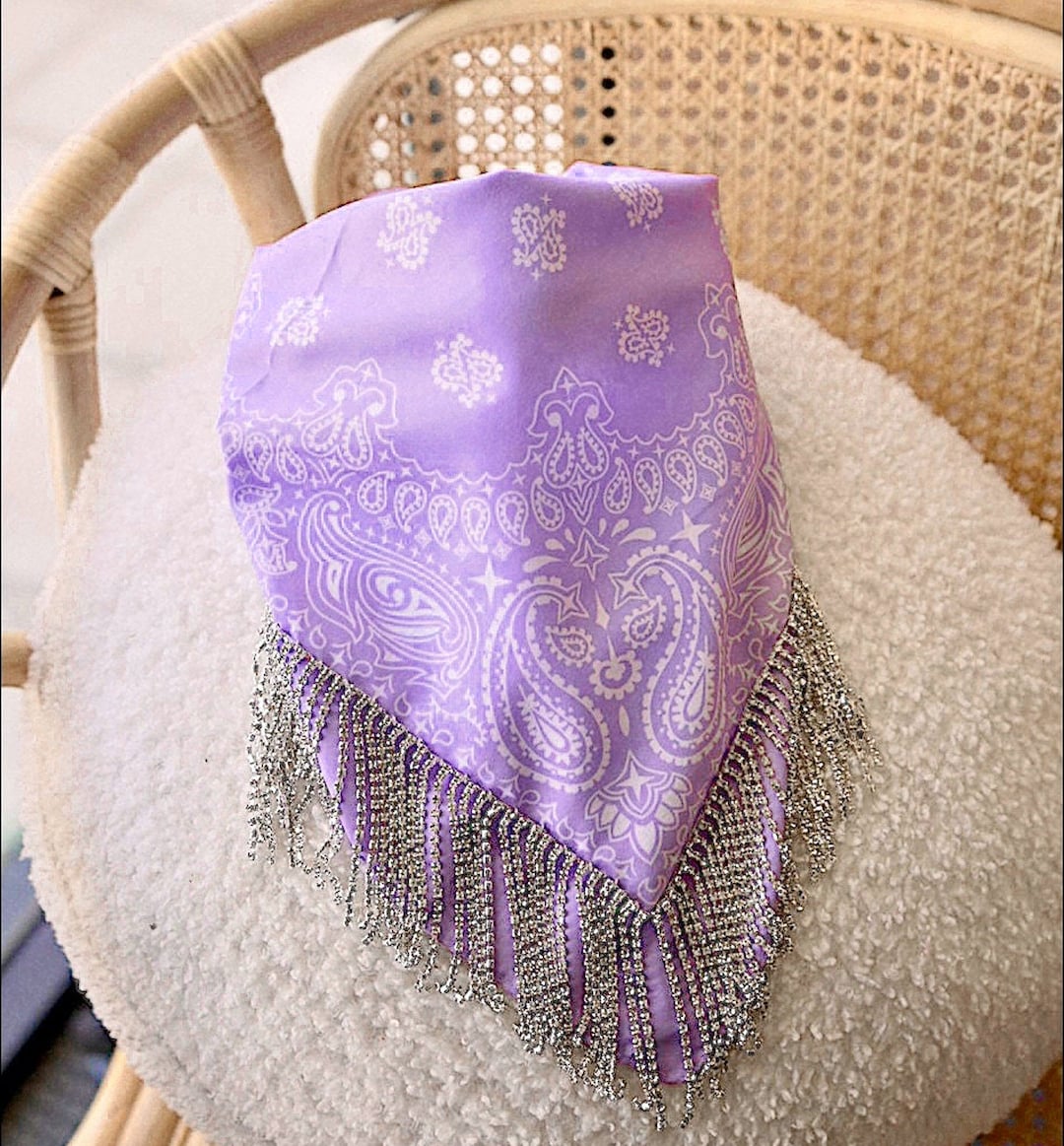 Rhinestone Fringe Bandana for Bridal Party Gift Ideas for Nashville ...