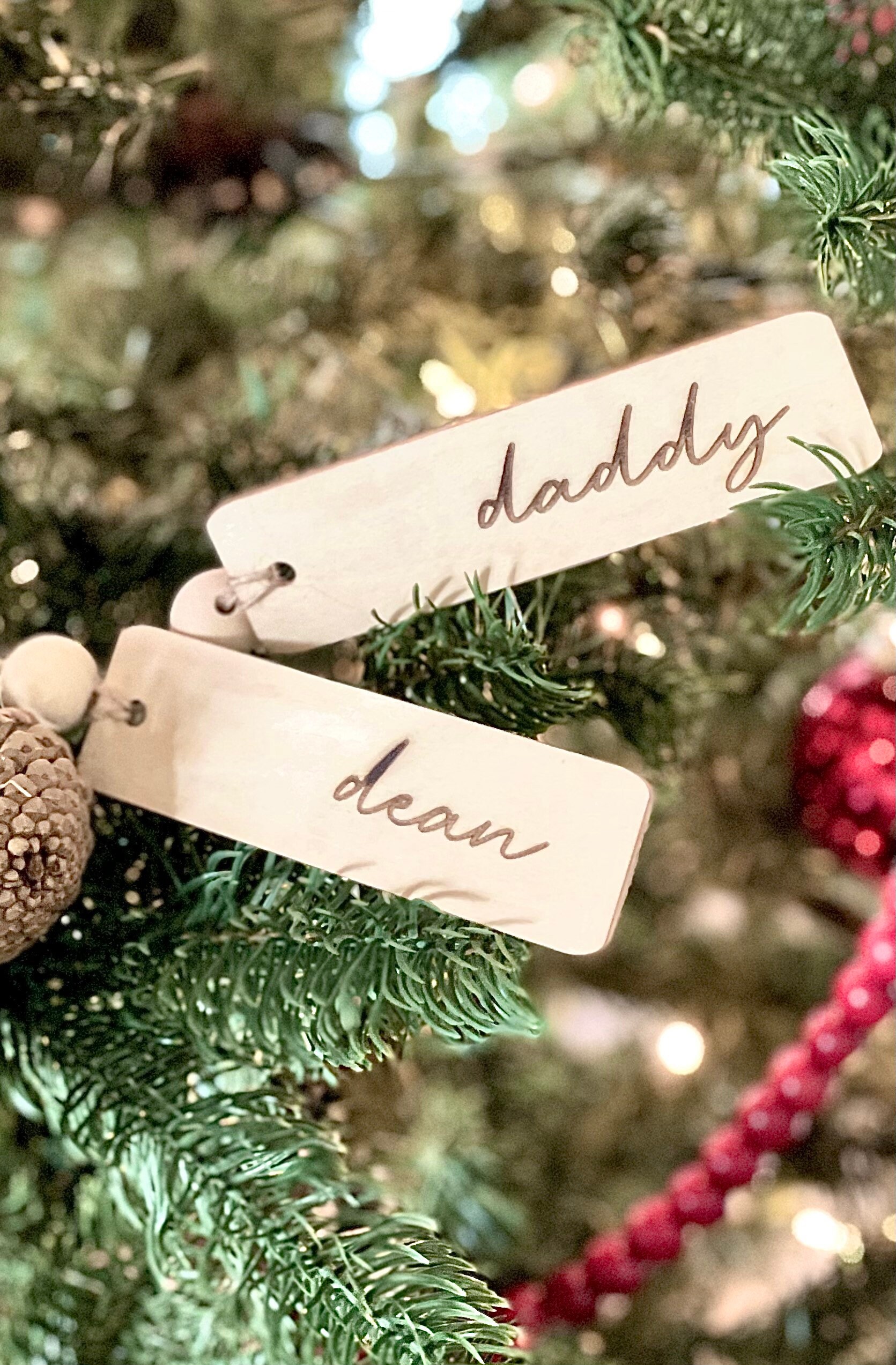 Personalized Wooden Stocking Tag Personalized Wooden Stocking - Etsy