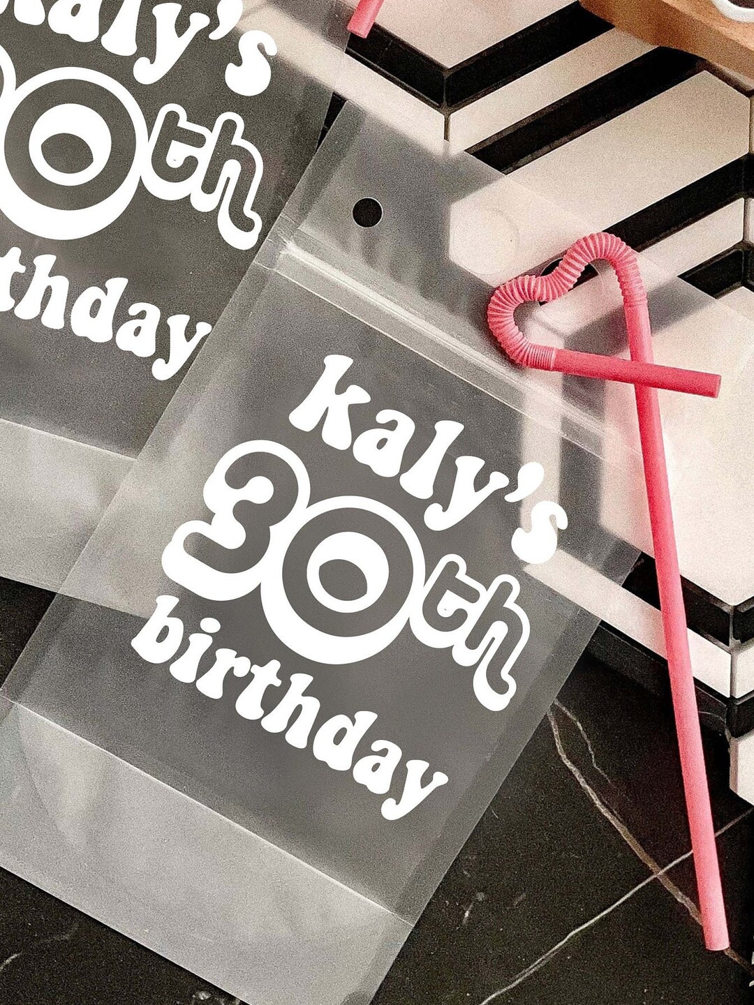 Custom Name 30th Birthday Party Drink Pouches | Dirty Thirty Drink ...