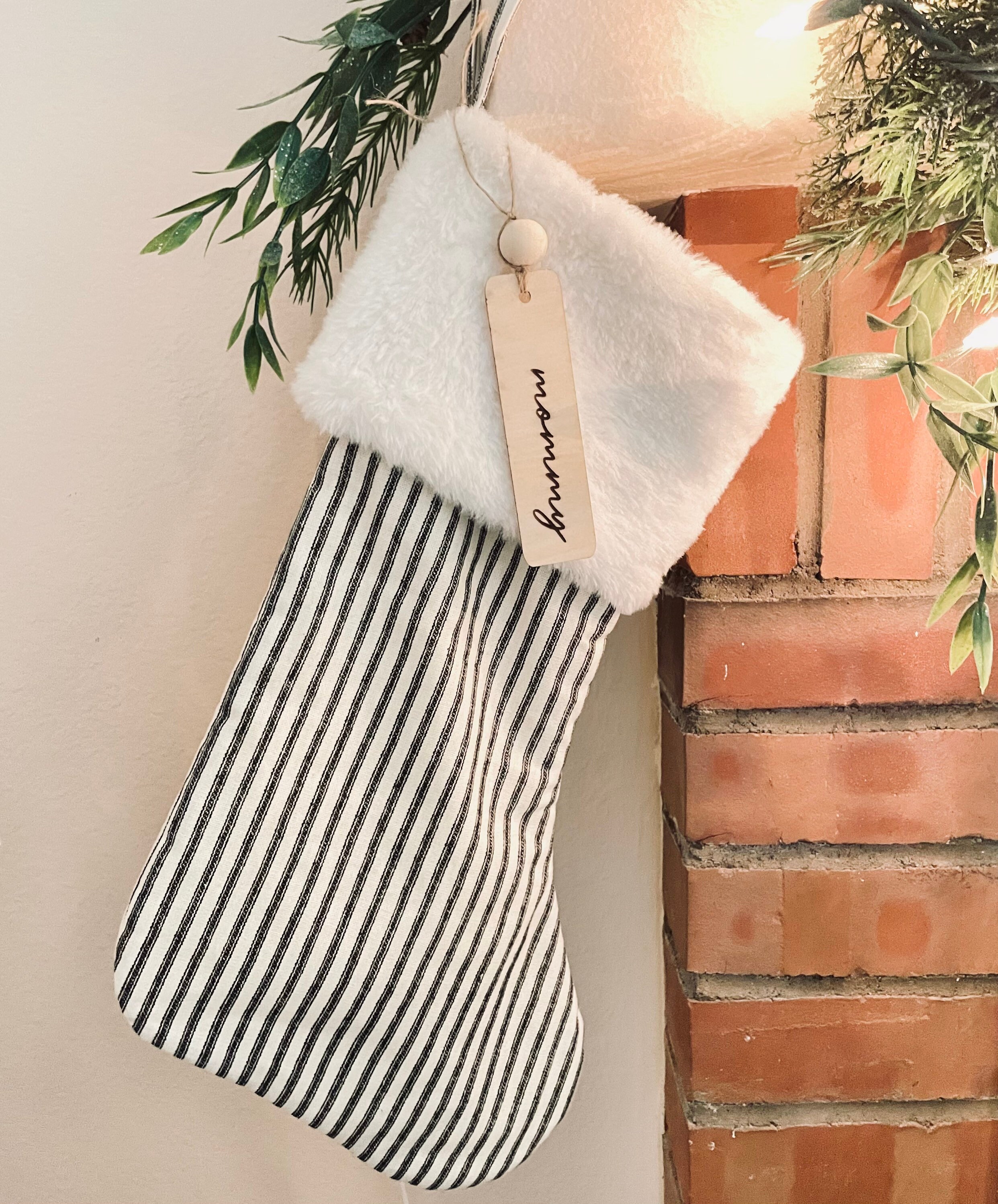 Personalized Wooden Stocking Tag Personalized Wooden Stocking - Etsy