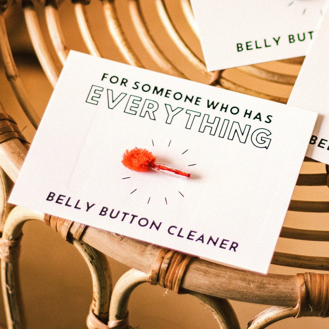 Red Belly Button Lint Brush Gag Gift Stocking Stuffer Belly - Etsy