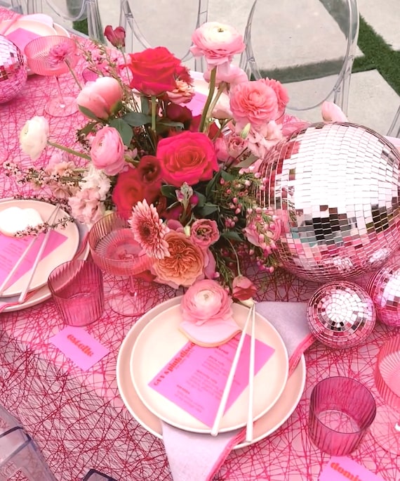 Disco Party Table Decorations