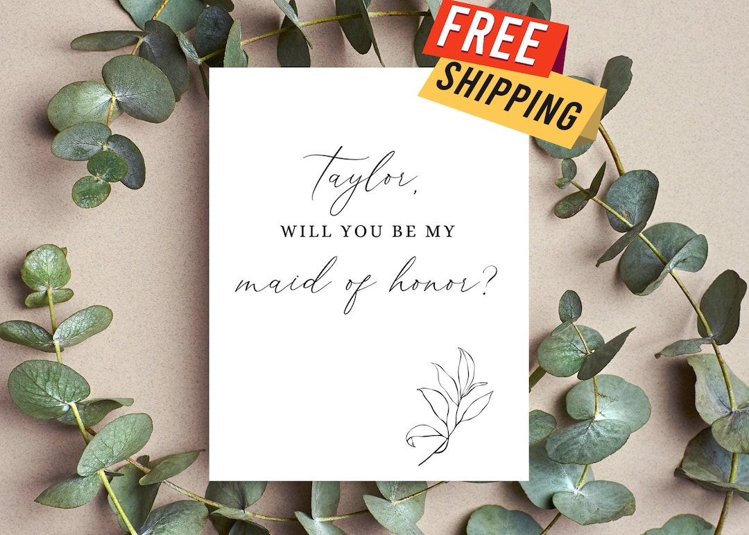 Personalized Bridesmaid Proposal Card 4.25x5.5 - Etsy