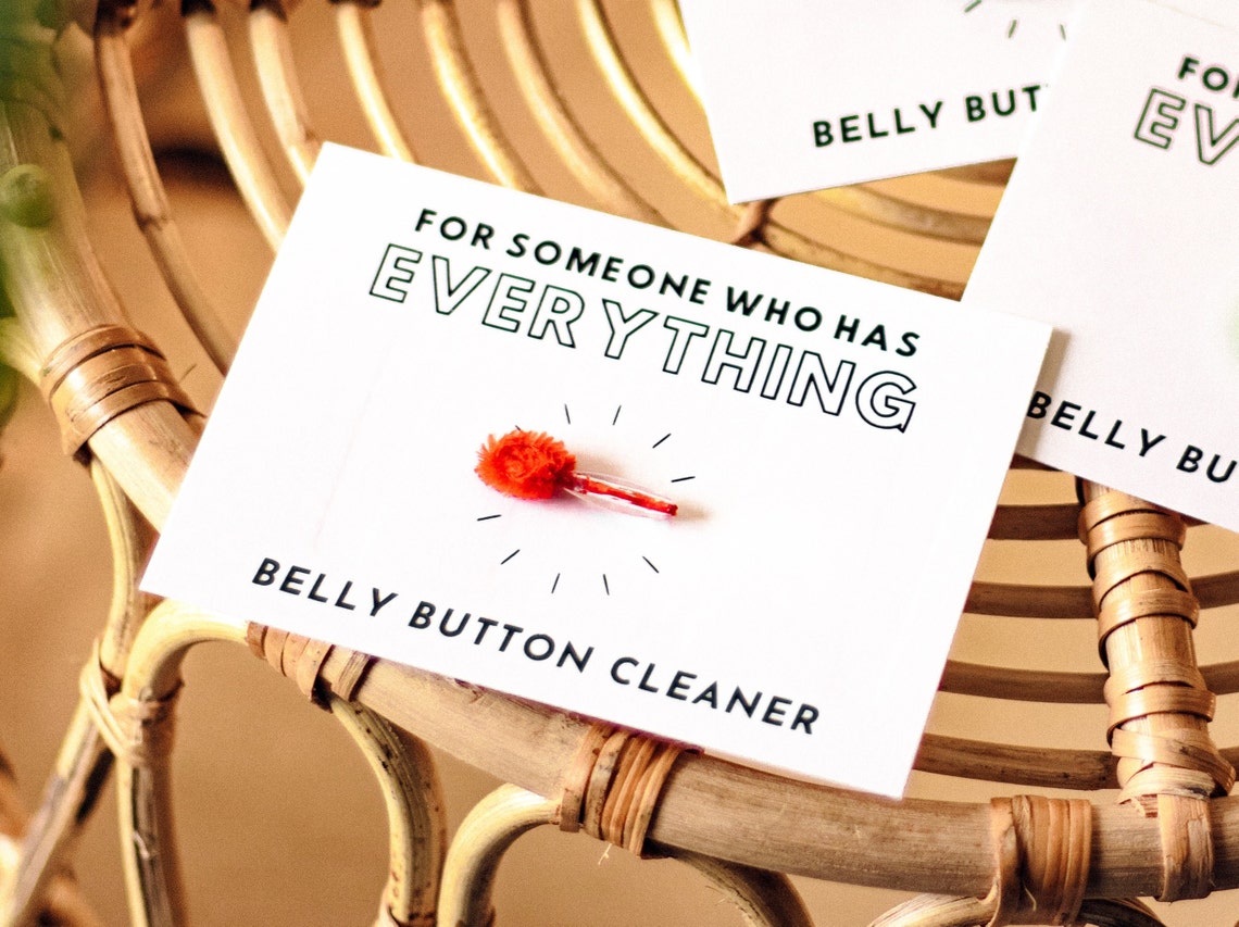 Red Belly Button Lint Brush Gag Gift Stocking Stuffer Belly - Etsy