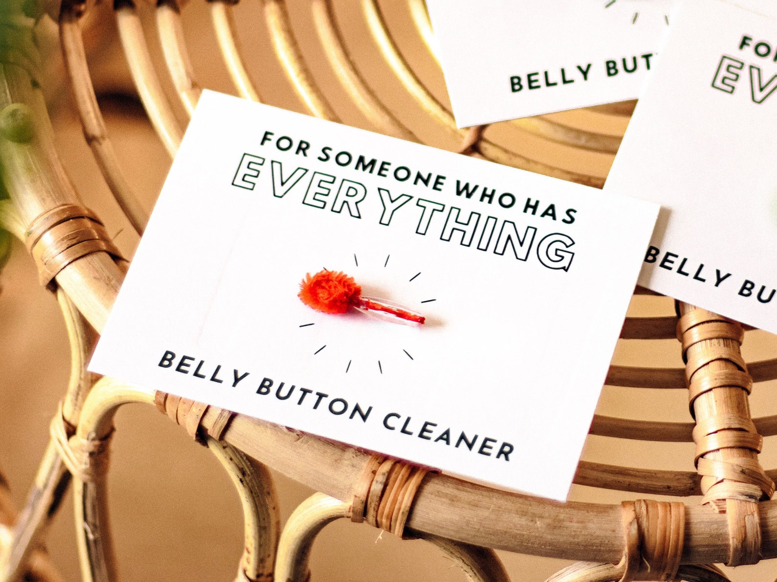 Red Belly Button Lint Brush Gag Gift Stocking Stuffer Belly - Etsy