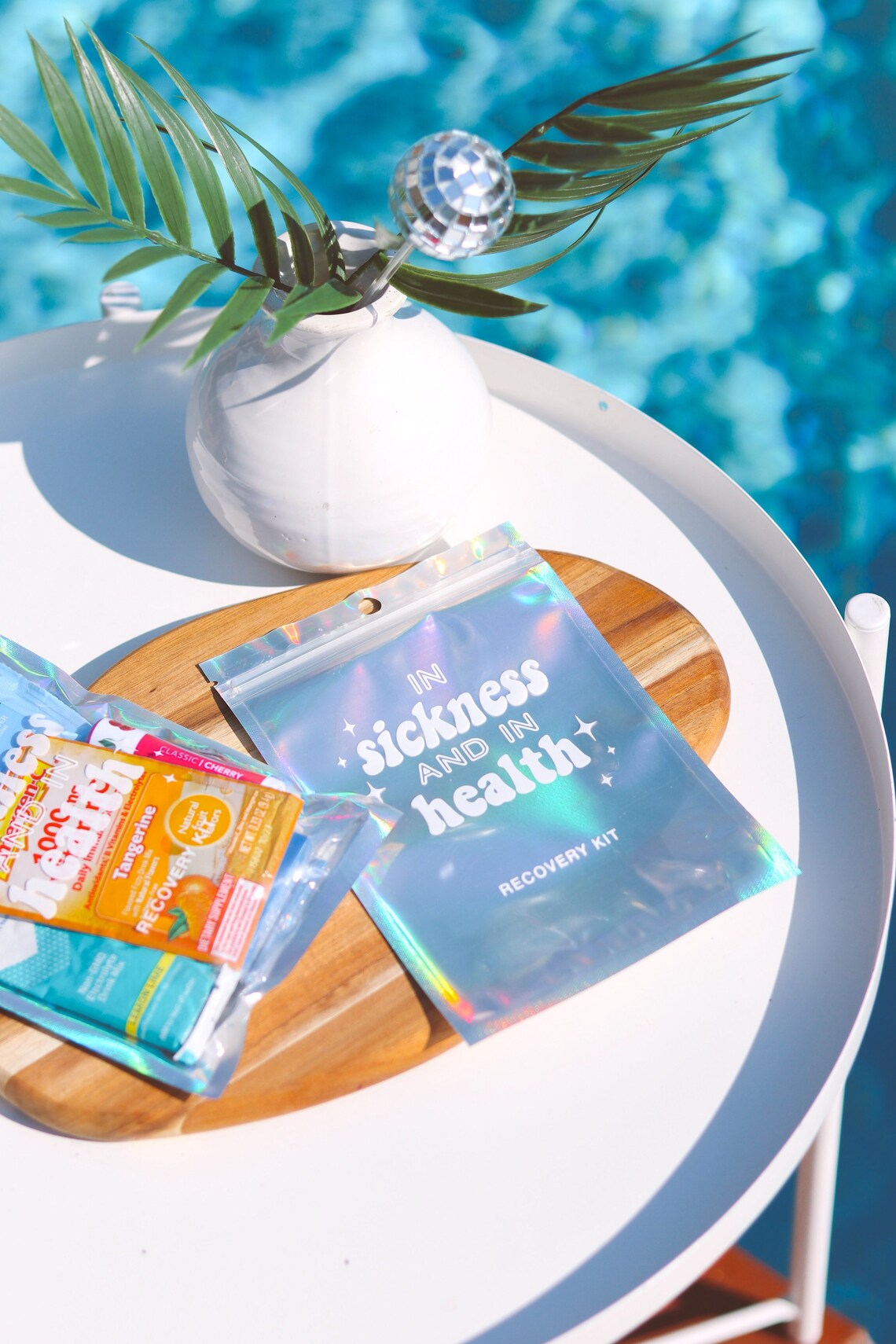 Silver Holographic in Sickness and in Health Hangover Kits - Etsy