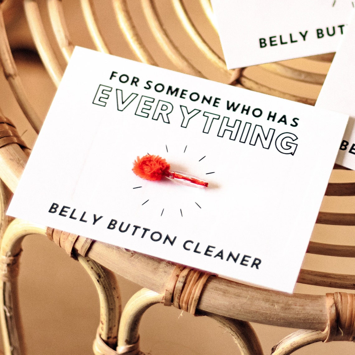 Red Belly Button Lint Brush Gag Gift Stocking Stuffer Belly - Etsy