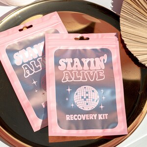 Pink Hangover Kits Hangover Recovery Kit With Black Design - Etsy