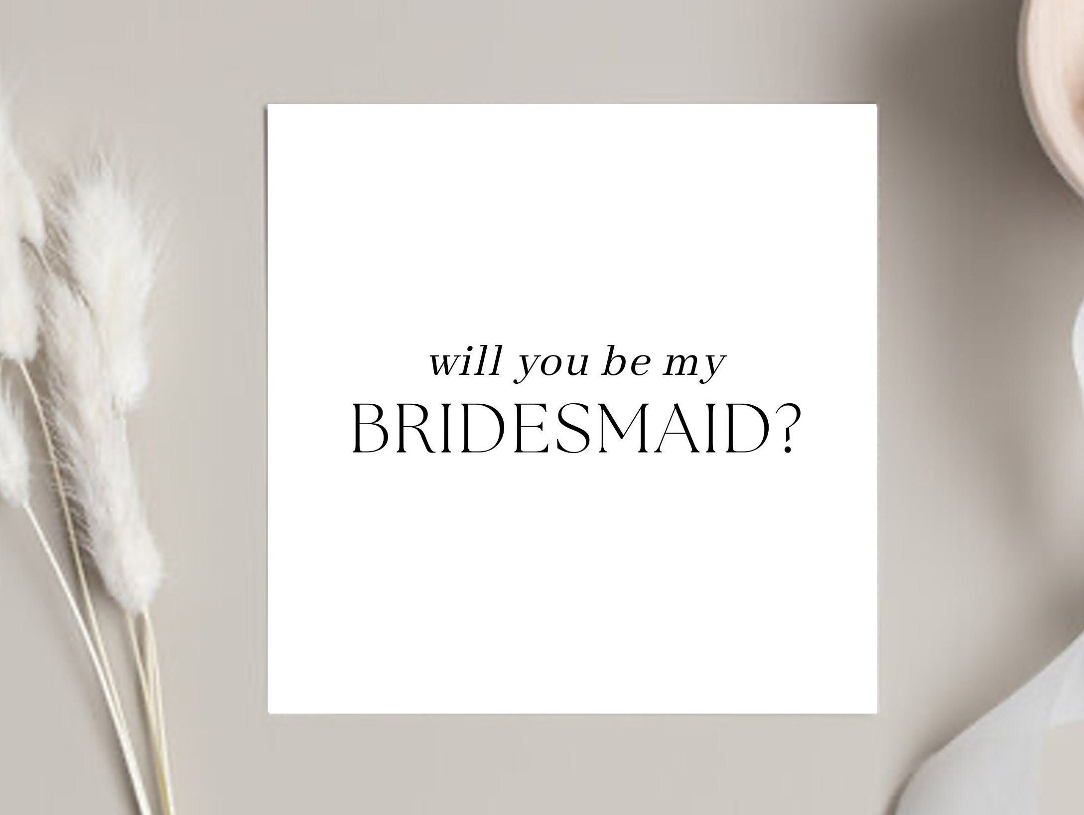 4x4 Flower Girl Proposal Card Will You Be My Flower Girl - Etsy