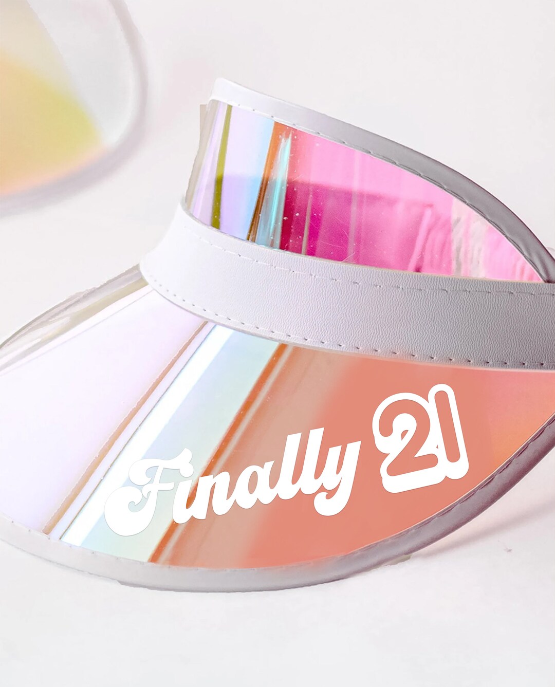 21st Birthday Visor Custom Birthday Visors Party Sun Visors Beach ...