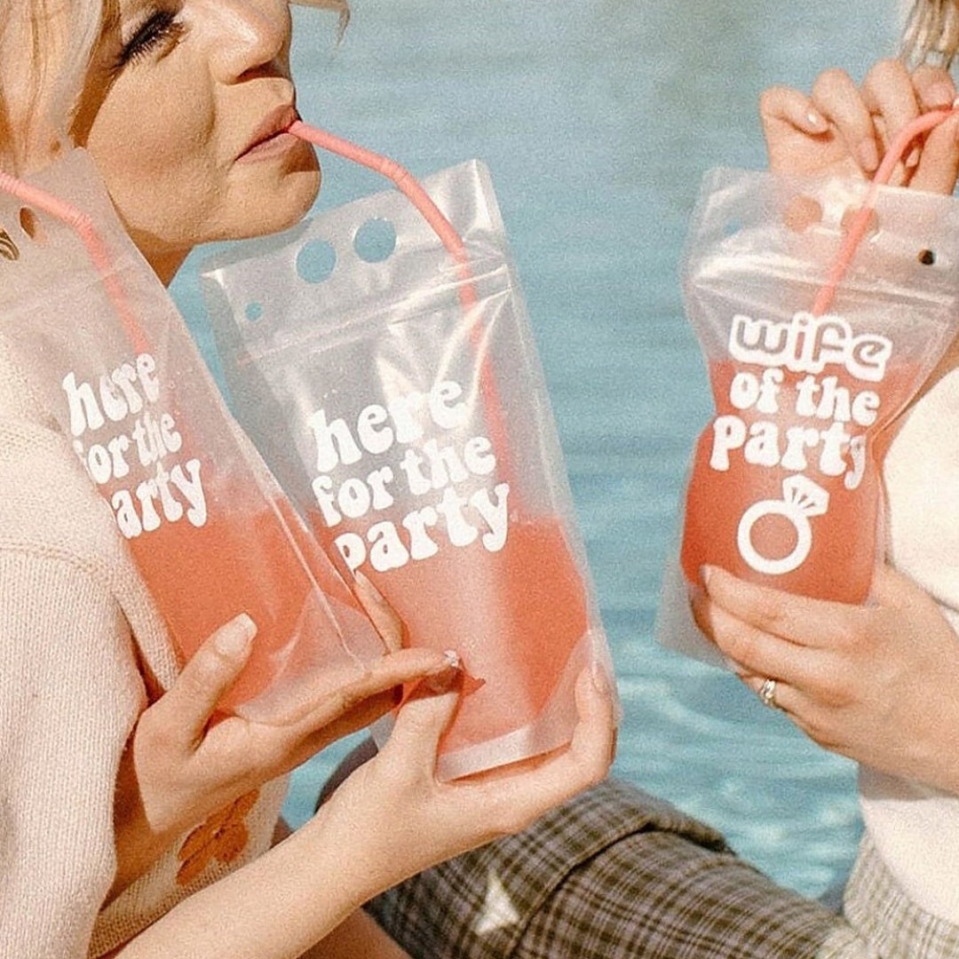 Wife of the Party Bride Drink Pouches Bridesmaid Drink Adult Drink ...