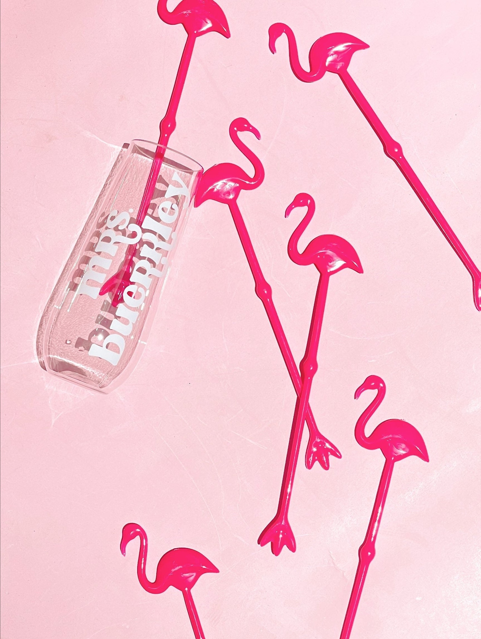 Pink Flamingo Stirrer Sticks | Tropical Bachelorette Party Decor, Set ...