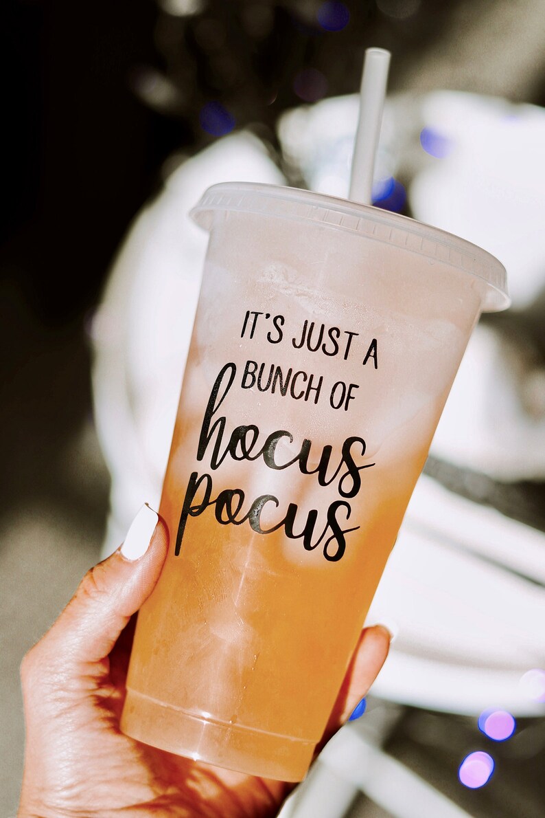 Personalized Party Cup W/ Hocus-pocus Cups Halloween Theme - Etsy