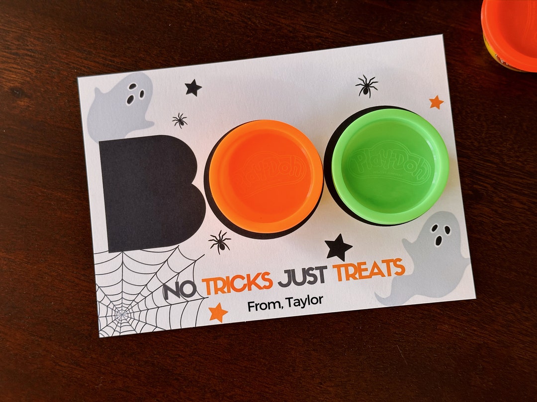 BOO Card Kids Classroom Halloween Party No Candy Halloween - Etsy
