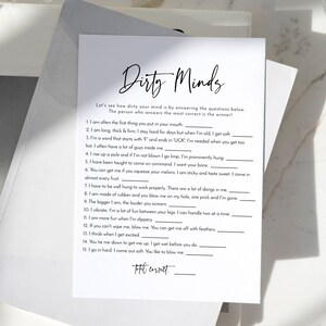 Printable Funny Bachelorette Games Naughty Engagement Party and Bridal ...