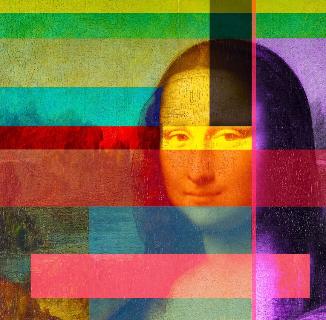 Mona Lisa Abstract Art. Minimalist Art Digital Download, Modern Art ...