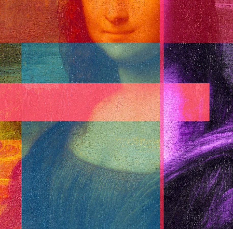 Mona Lisa Abstract Art. Minimalist Art Digital Download, Modern Art ...