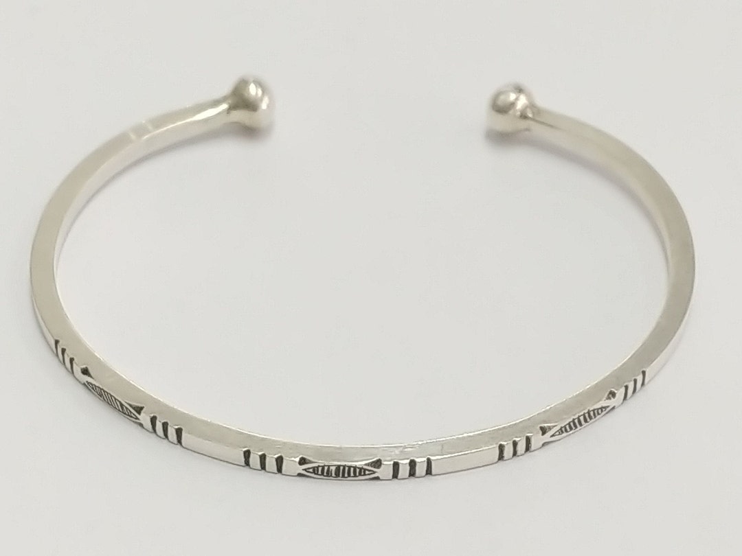 Tuareg Bracelet Silver Bangle Moroccan Tribal Cuff, Adjustable African ...