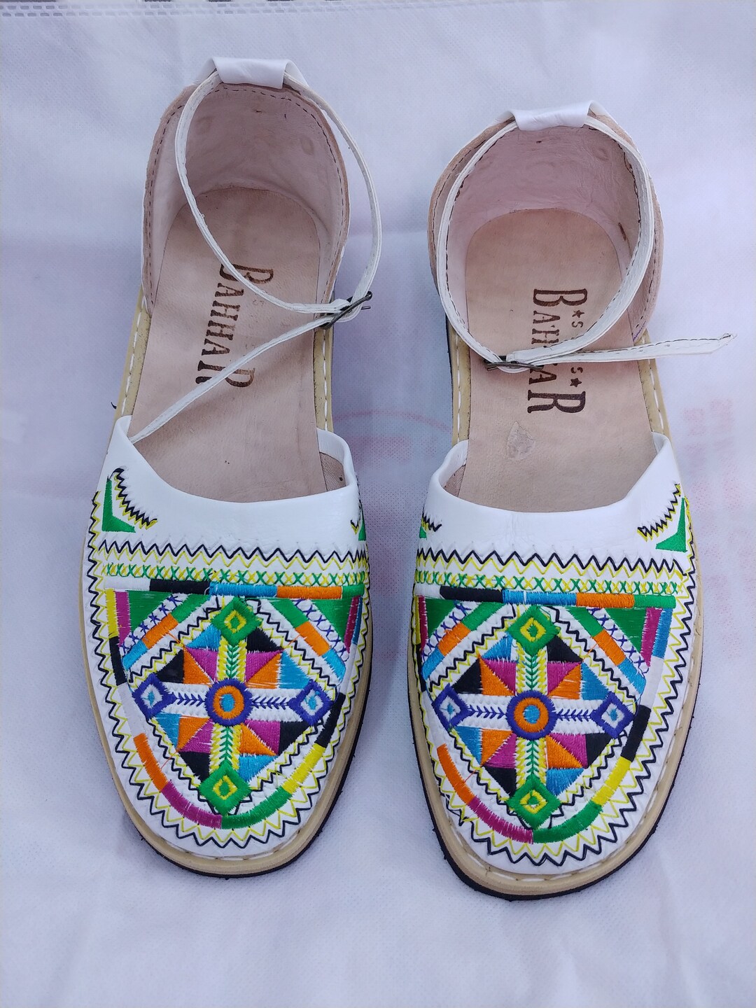 Moroccan Shoes Leather Slippers, Berber Babouche Amazigh Handmade Women ...